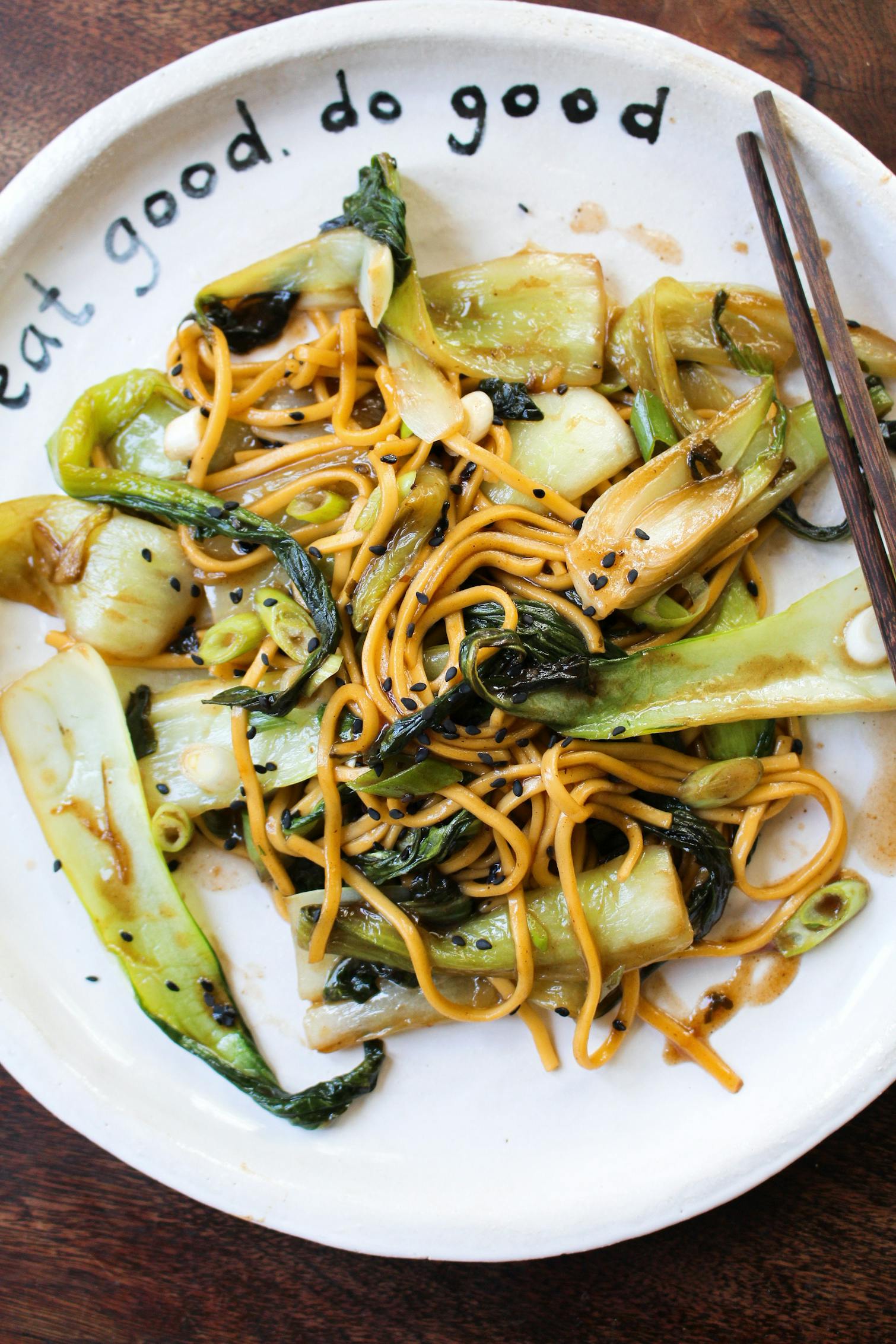 Hoisin Glazed Pak Choi Stir fry Noodle