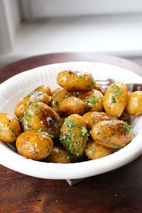 Honey Mustard Glazed Potatoes
