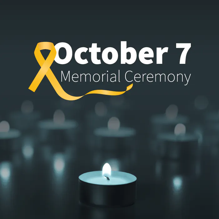 October 7 Memorial Ceremony