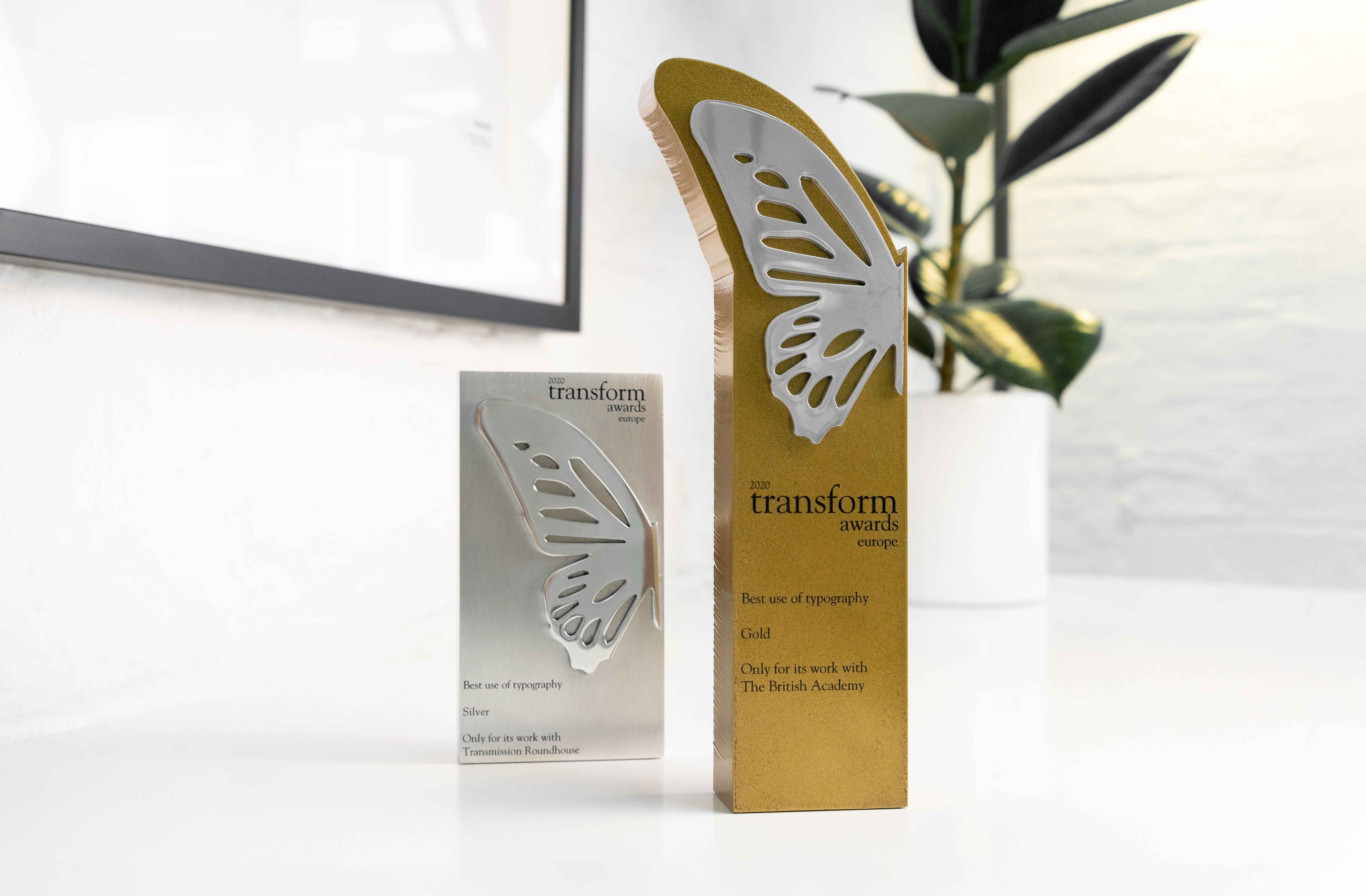 Gold and Silver at Transform Awards Europe | Only Studio