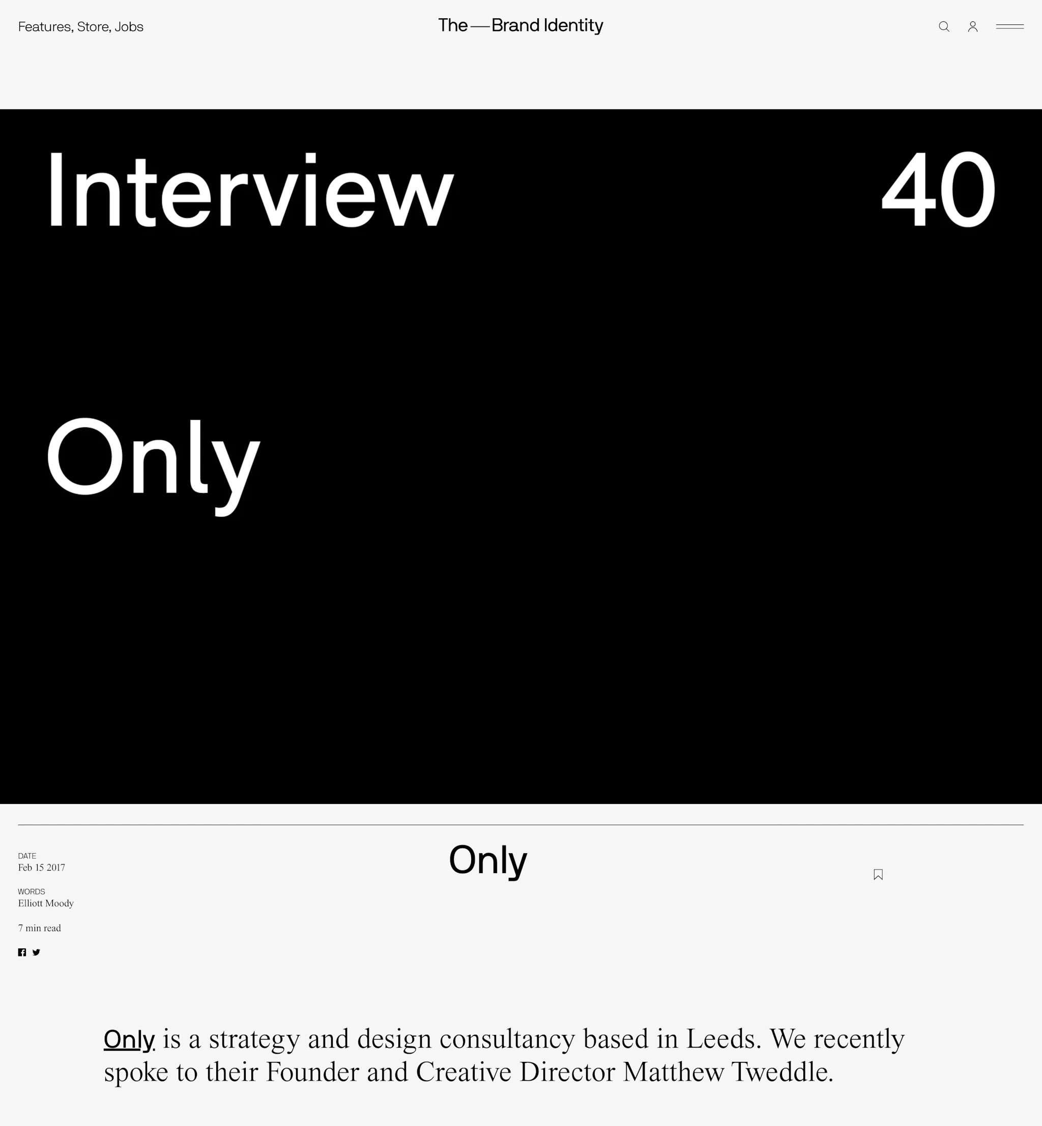 The Brand Identity interview | Only Studio