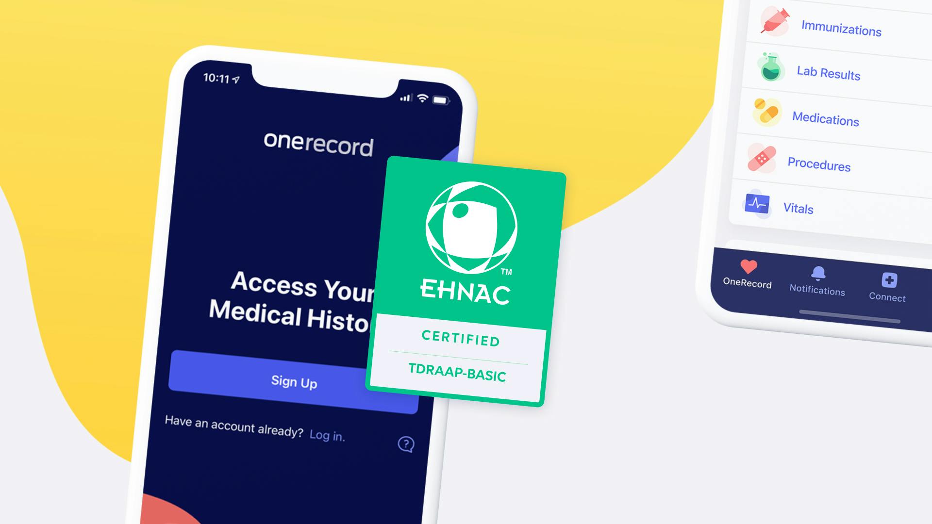 EHNAC Trusted Dynamic Registration Certification Given to OneRecord