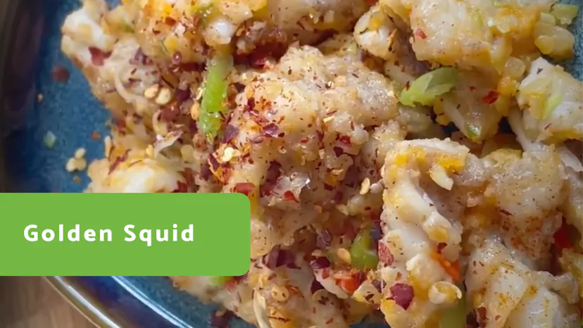Golden Squid Recipe | Salted Egg Yolk Fried Squid Appetiser | Oriental Mart