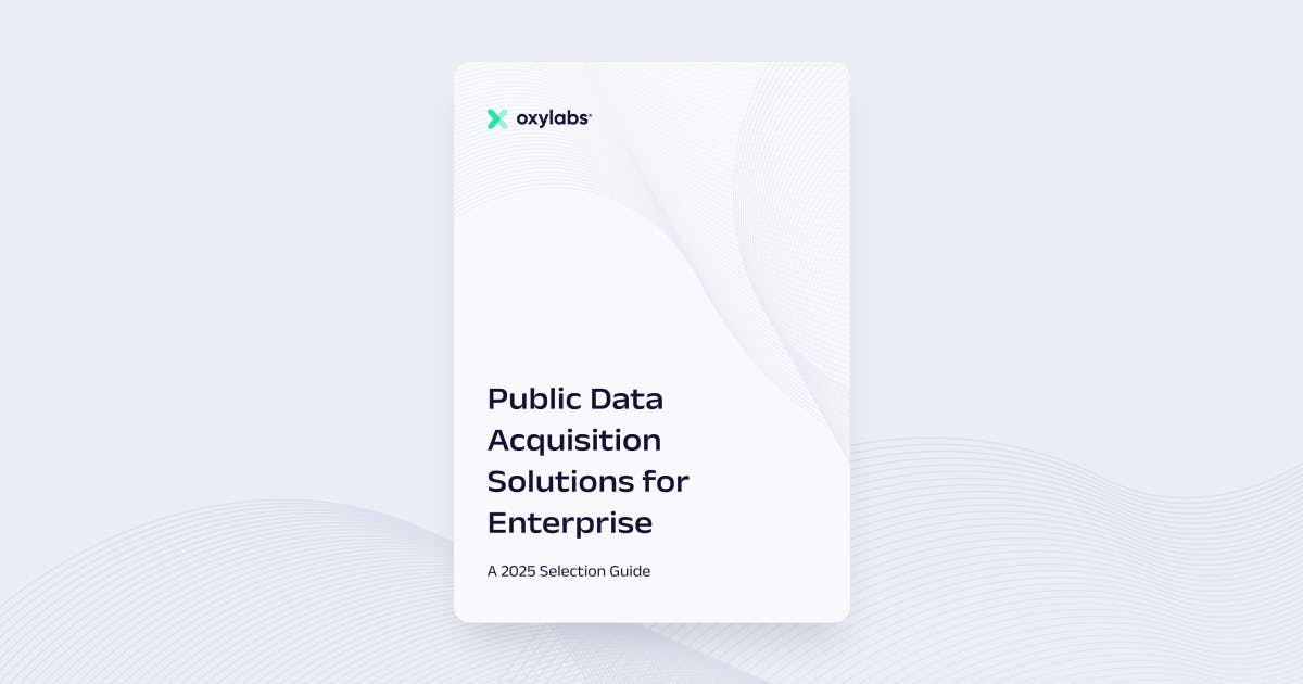 Public Data Acquisition Solutions for Enterprise: A 2025 Selection Guide