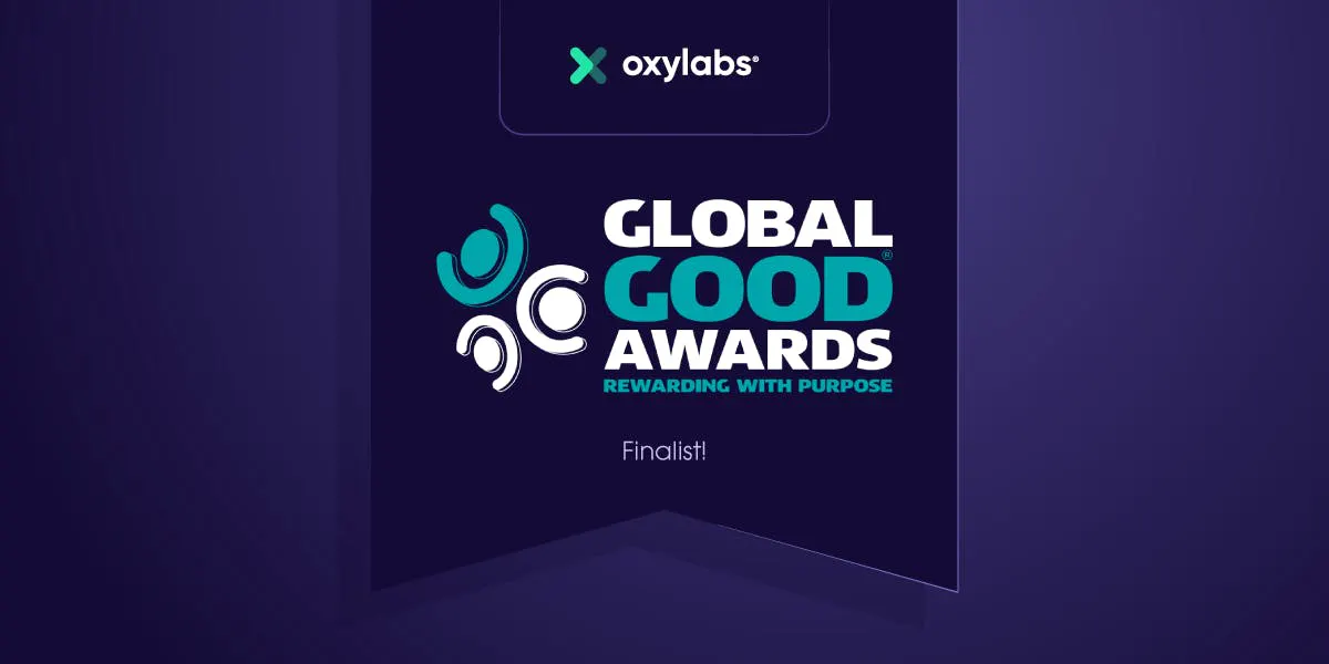 Oxylabs Listed as Global Good Awards Finalist