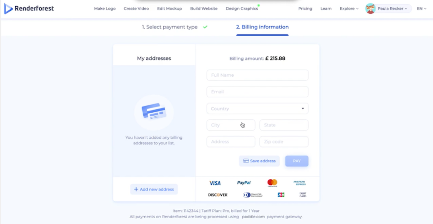 Branded Inline Checkout: Design flexibility for the Paddle Checkout