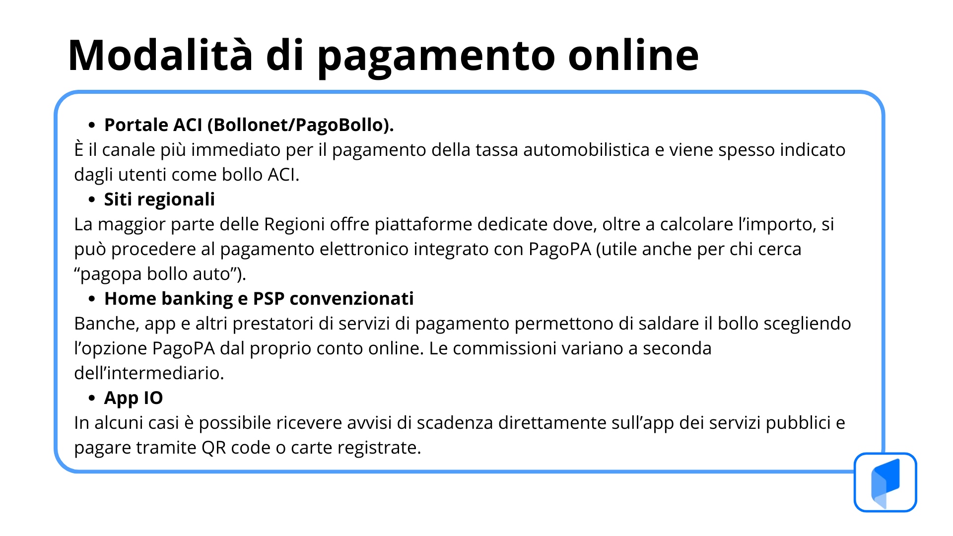 Come pagare online il bollo auto nel 2025 | Pratiche Auto Online