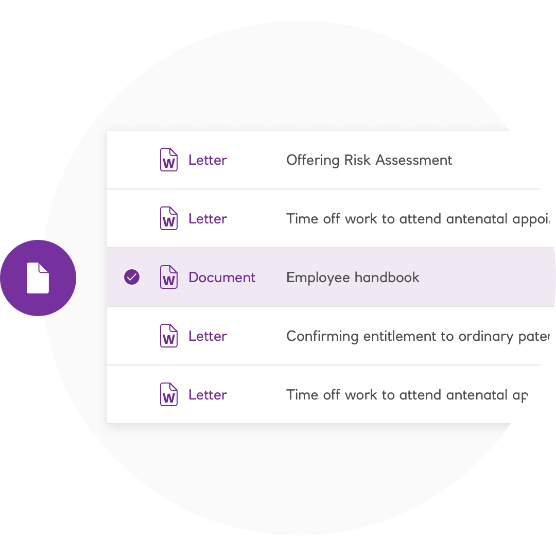 What's in our employee handbook