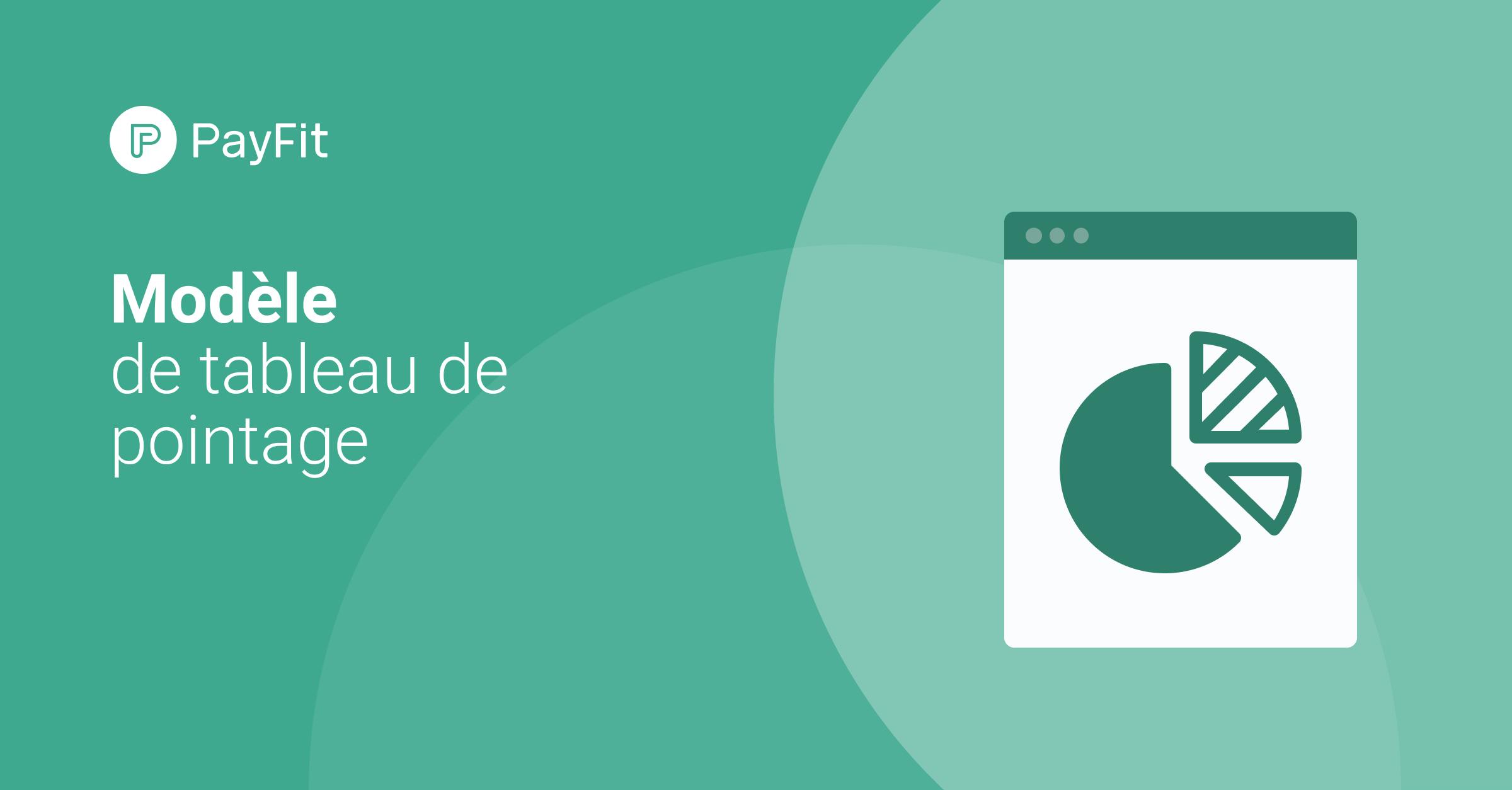 Modèle de tableau de pointage - Word