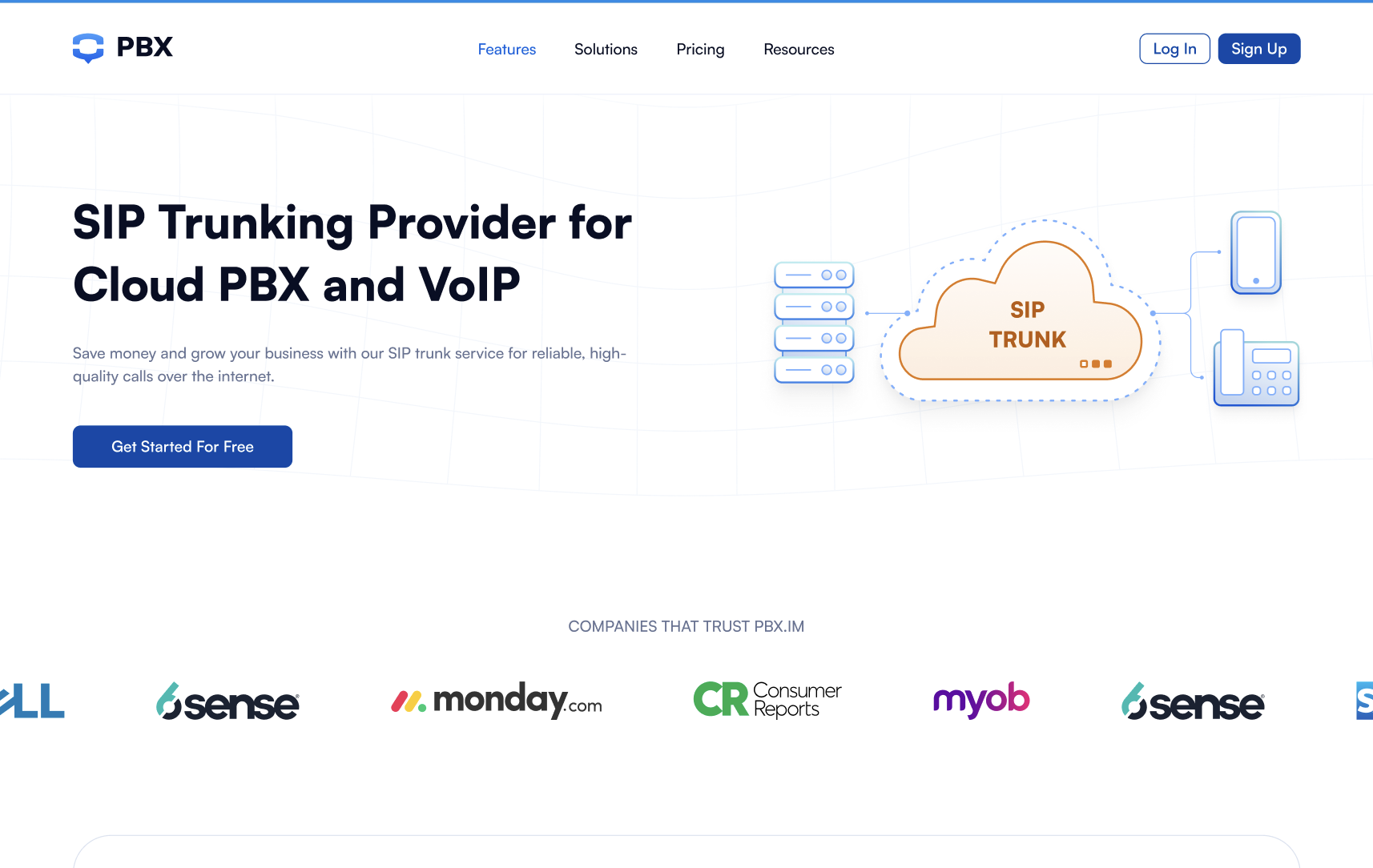 SIP Trunking Service Provider for Cloud PBX & VoIP | PBX.IM