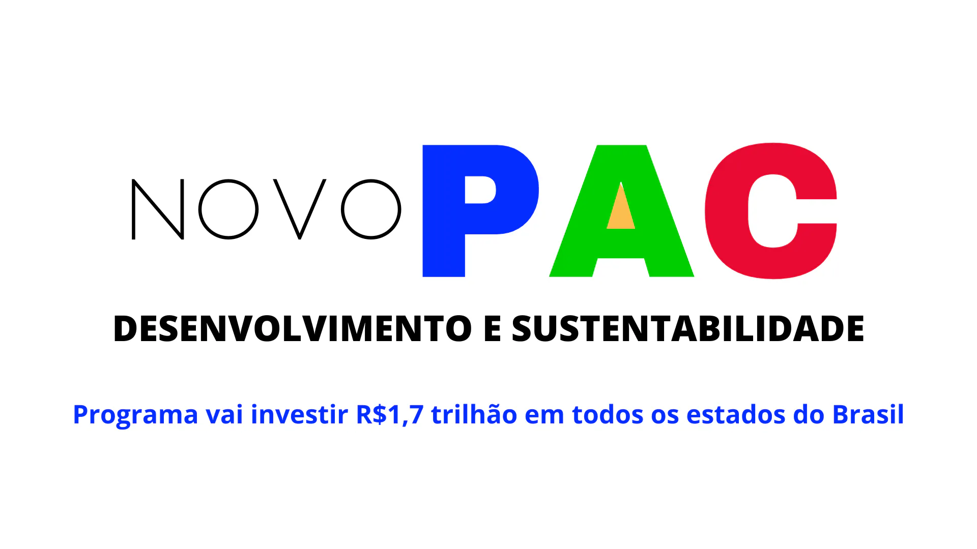 Pegatroco | Novo PAC: Investindo no Futuro do Brasil