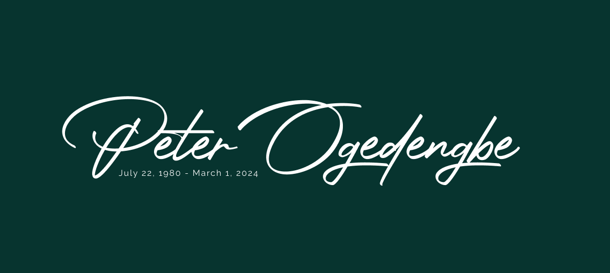 Discover the life and legacy of Peter Ogedengbe.