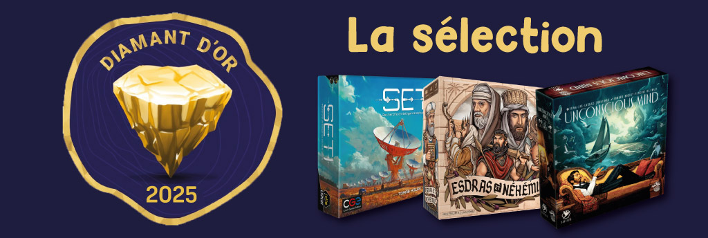 Diamant d'Or 2026 : les 8 jeux de la sélection officielle - Blog Philibert