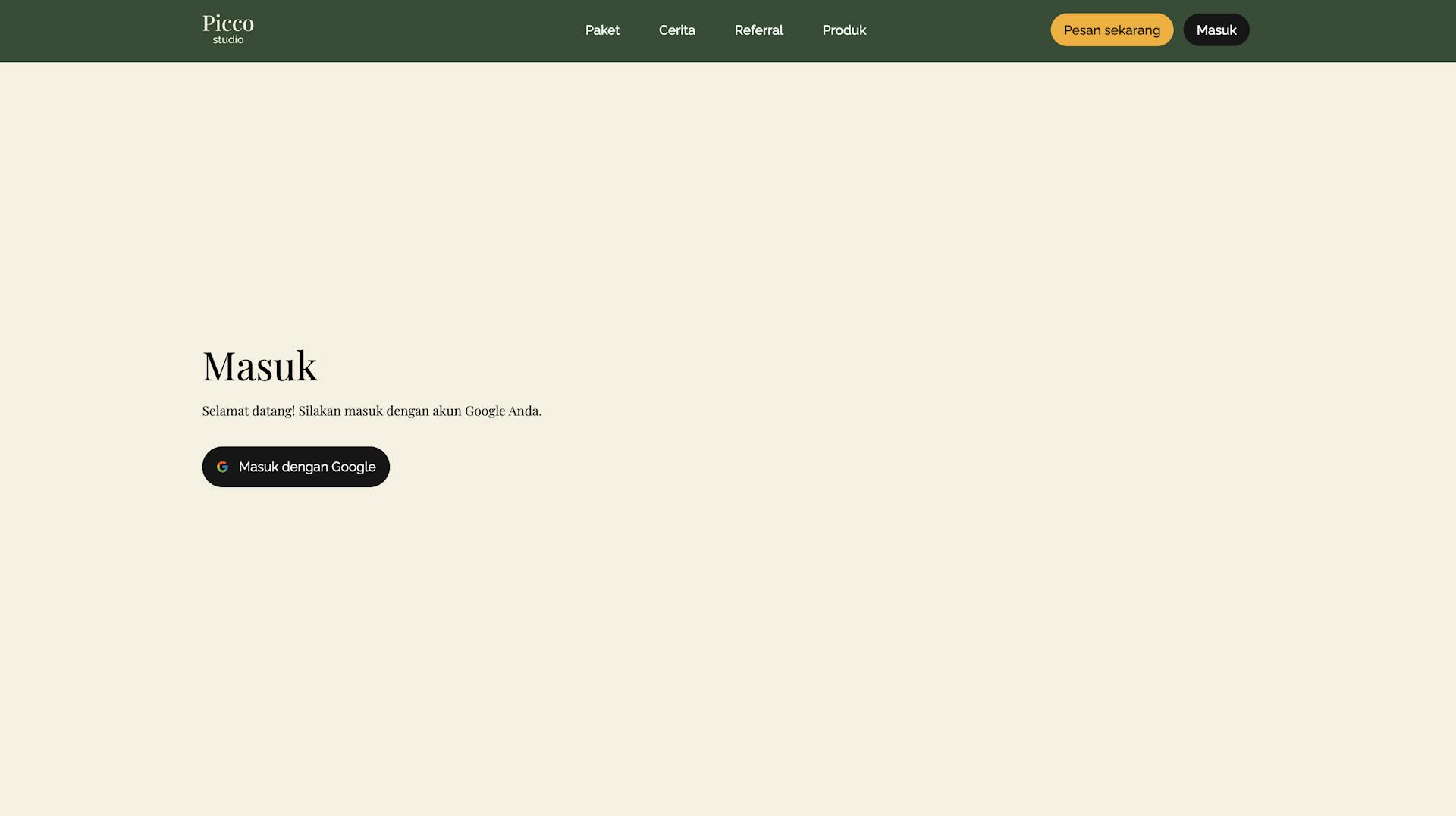 Picco Studio | Paket