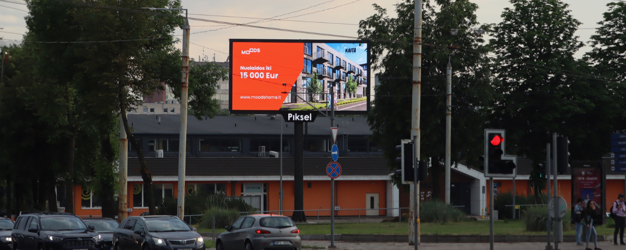 Reklama LED Ekranuose - Vilnius, Kaunas, Klaipėda | Piksel.lt