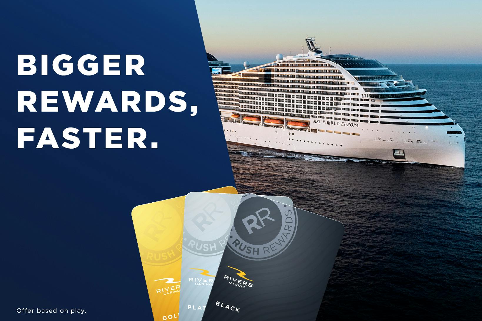 SHIPS AHOY! RIVERS CASINO ANNOUNCES PARTNERSHIP WITH MSC CRUISES
