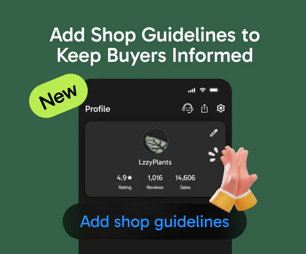 Add Shop Guidelines to Keep Buyers Informed