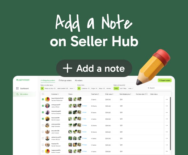 Add a Note on Seller Hub