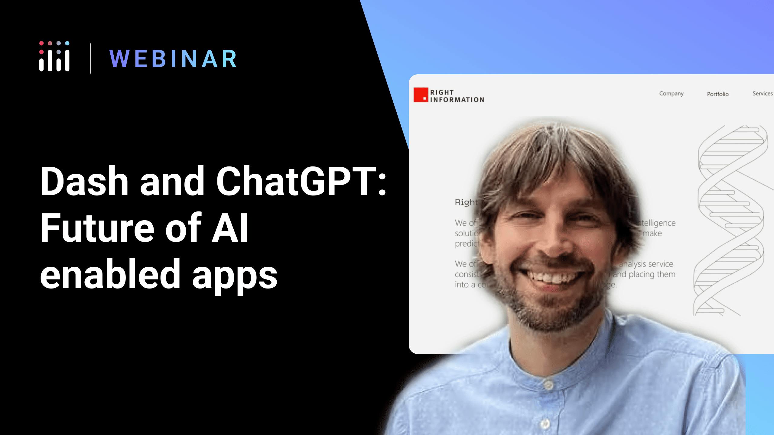 Dash and ChatGPT: Future of AI-enabled apps