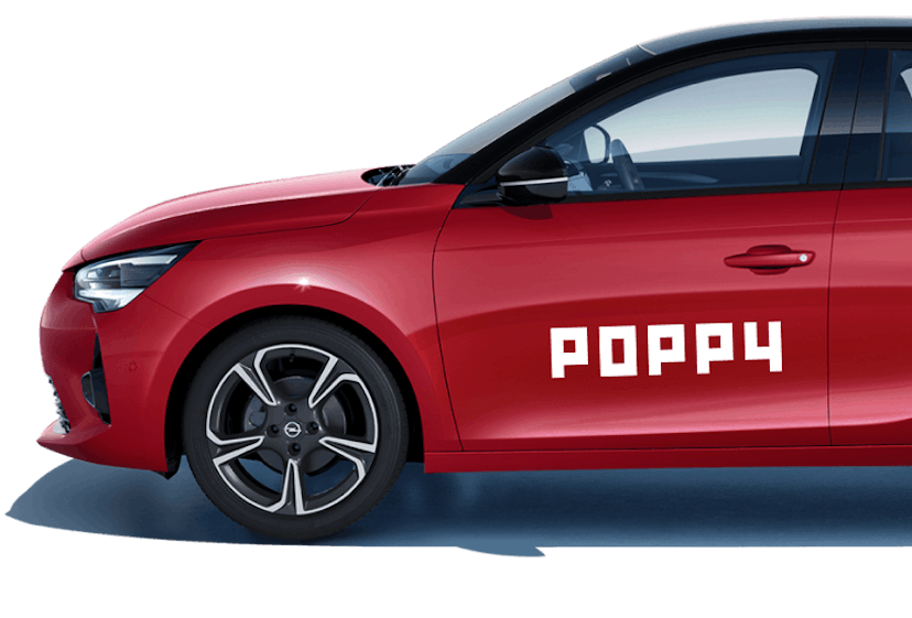 Poppy voor zelfstandigen - deelauto's zonder vaste kosten