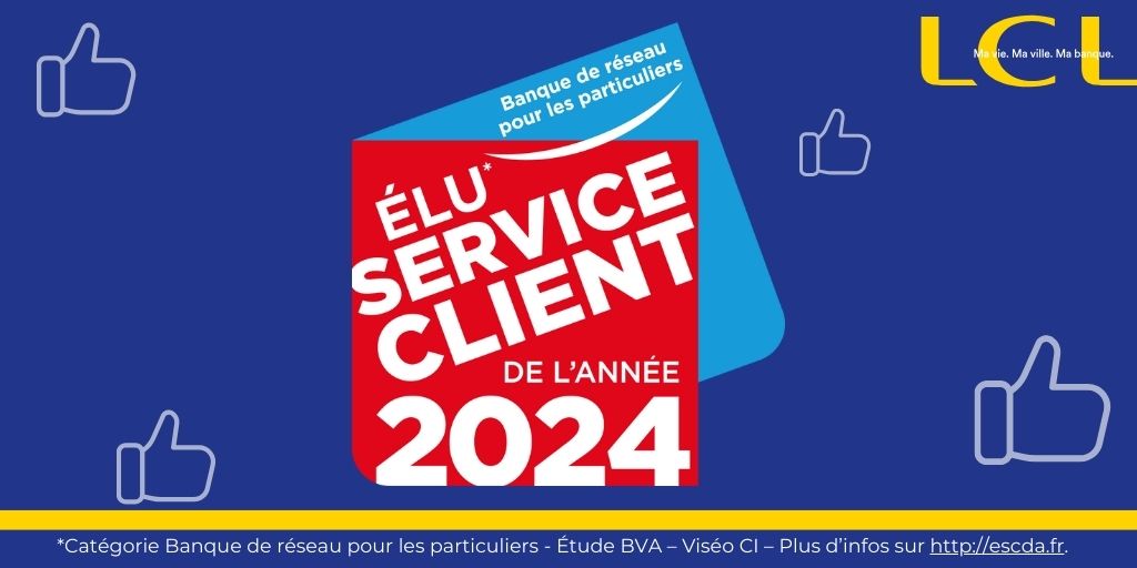 LCL, Élu Service Client de l’Année 2024