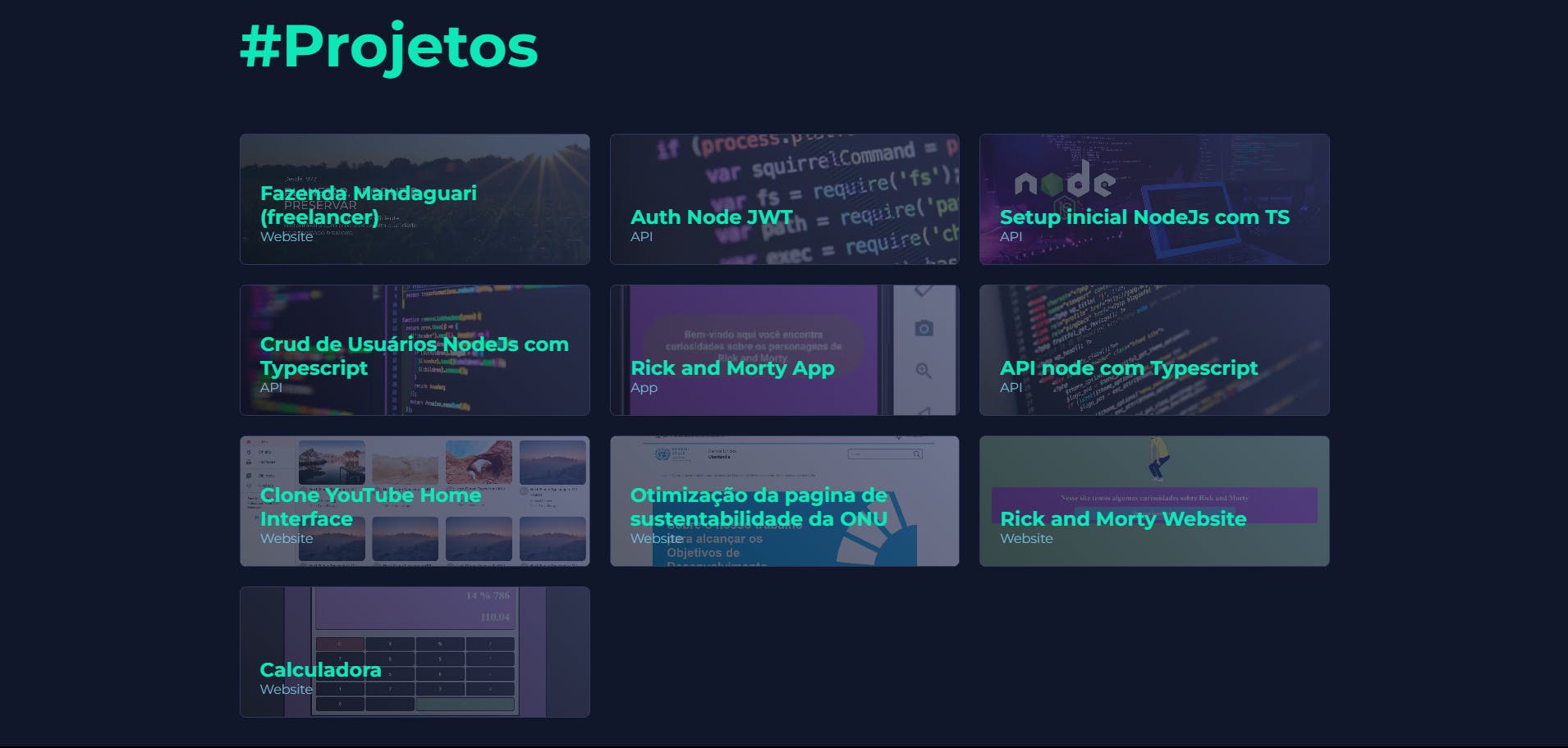 Projetos | Portifólio Samuel Ramos - Full-Stack Developer