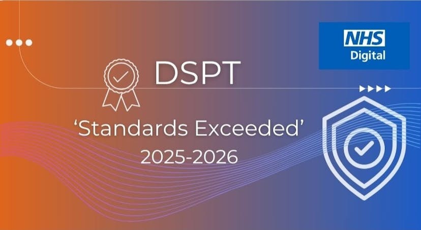 Post Op's 'Standards Exceeded' for NHS DSPT assessment