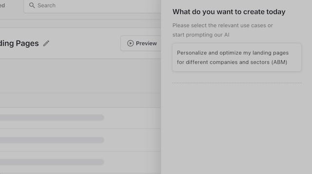 Prismic's AI Landing Page Builder