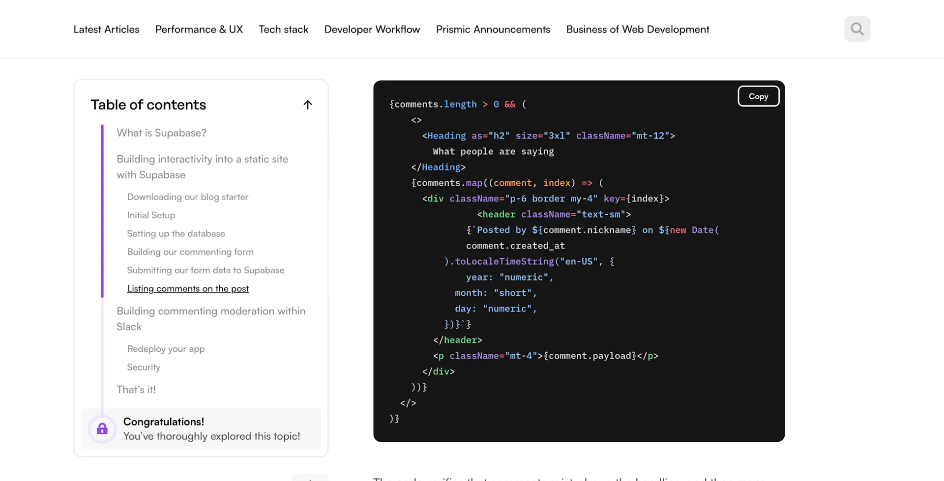 Build your blog with Prismic