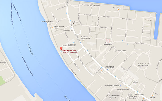 Vanguard Helipad - London Helicopter Charter