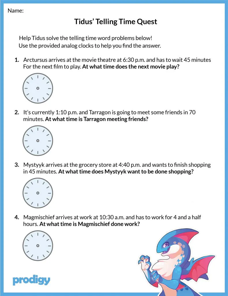 Time Word Problem Worksheets For Grade 1 K5 Learning Telling Time Time Word Problem Worksheets For Grade 1 K5 Learning Telling Time