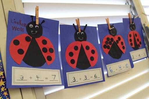 Ladybug addition craft. Image source: Mrs. Ricca’s Kindergarten
