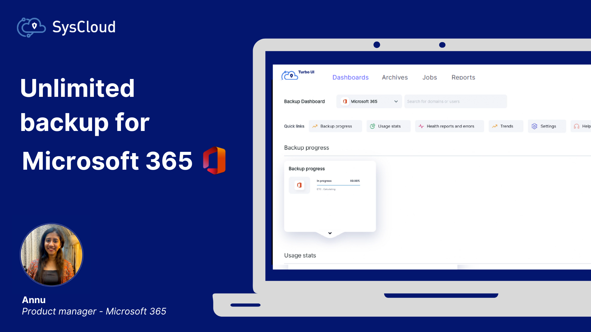 Microsoft 365を簡単操作で無期限にバックアップ｜SysCloud（シスクラウド）