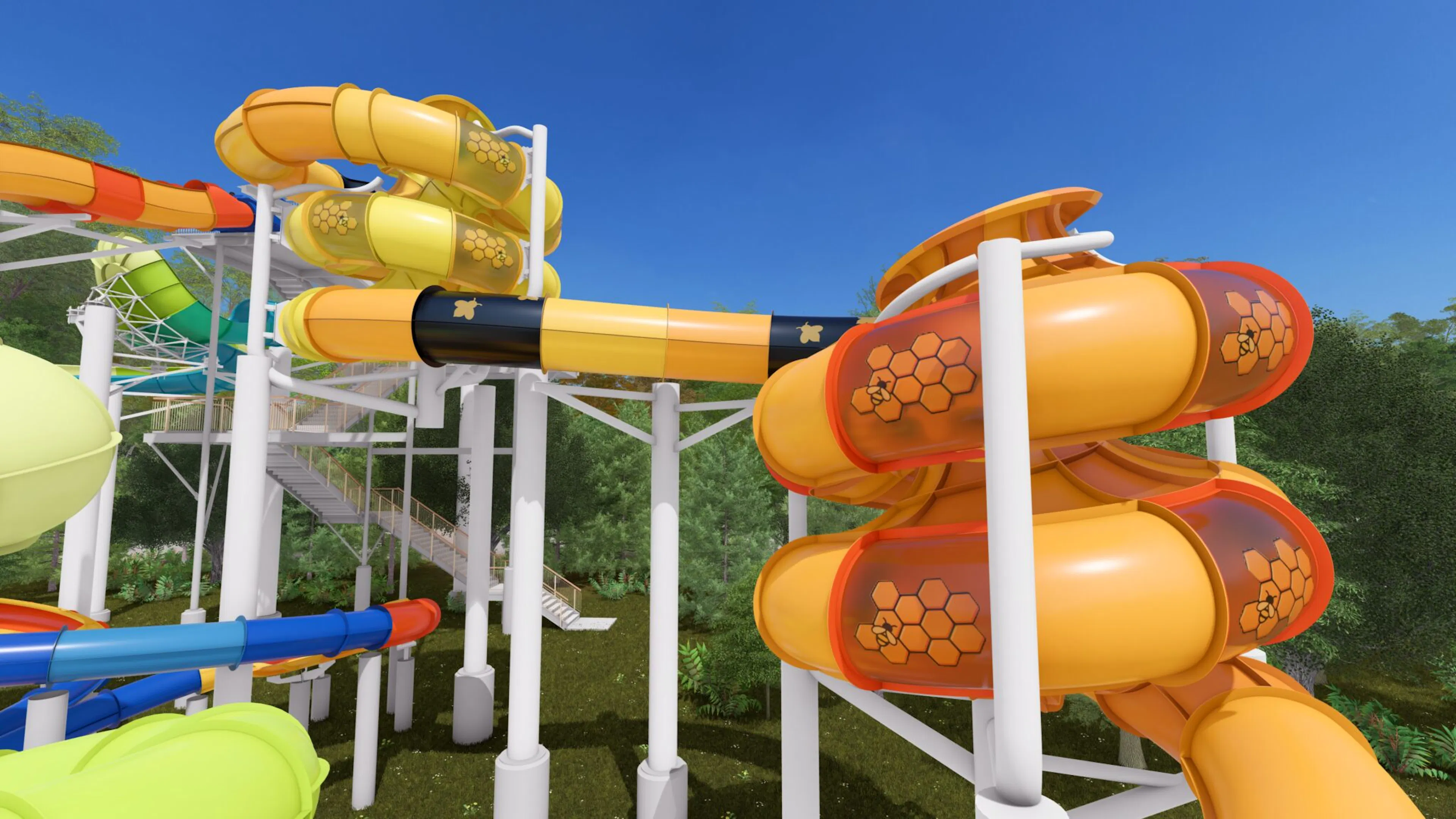ProSlide Breaks New Ground in Water Ride Design with HIVE™ | ProSlide