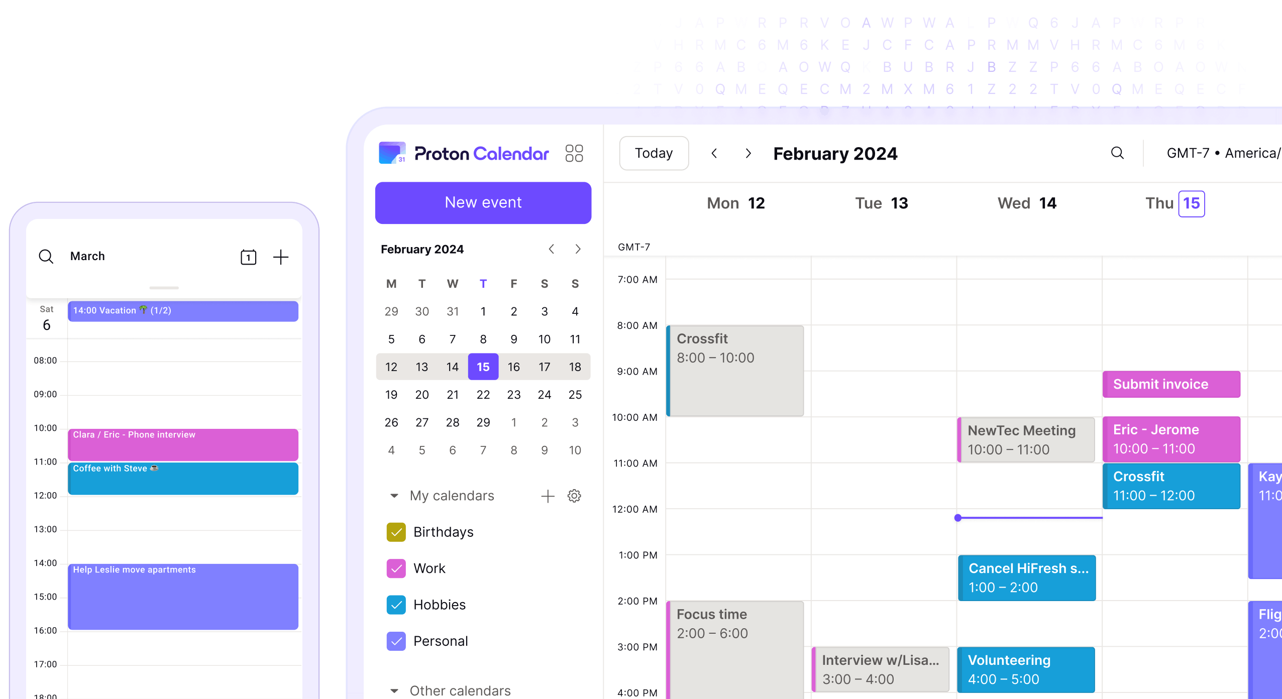 Proton Calendar Support | Proton