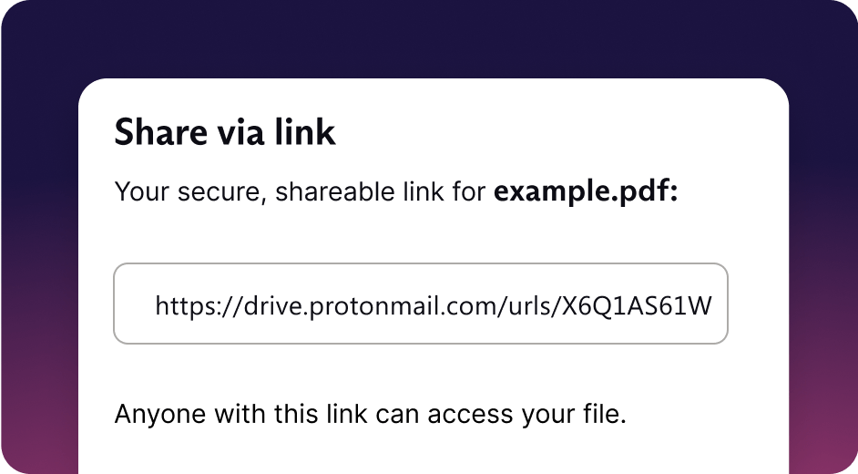 Secure File Sharing With End To End Encryption Proton