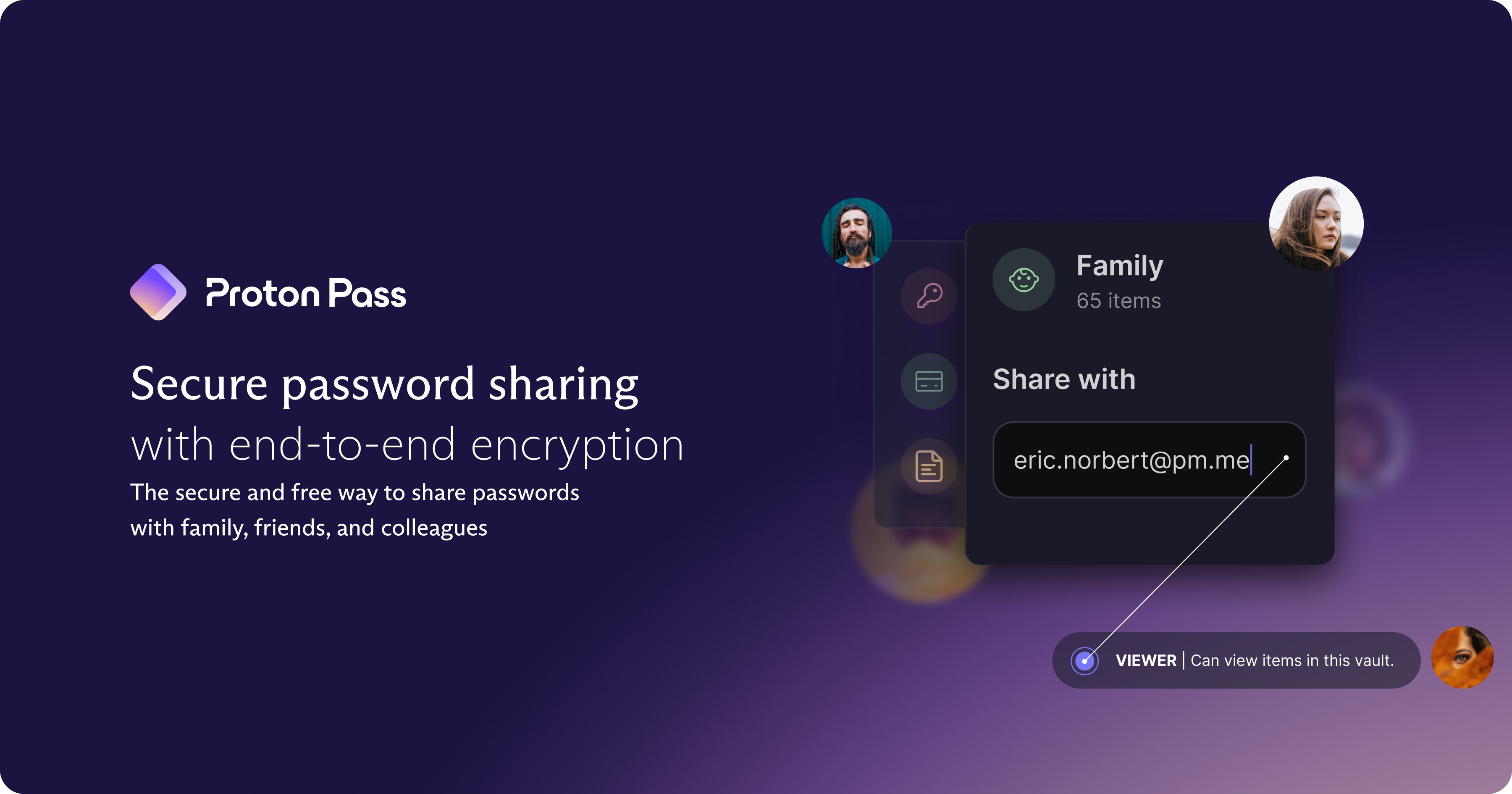 Partage sécurisé des mots de passe | Proton