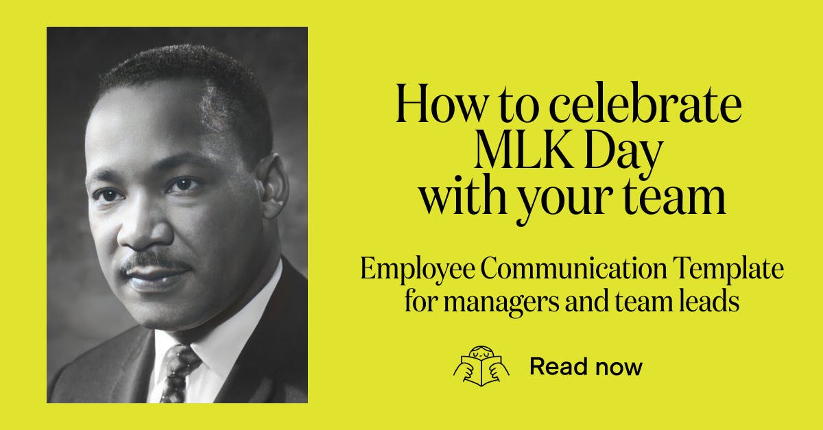 How to celebrate MLK Day with your team
