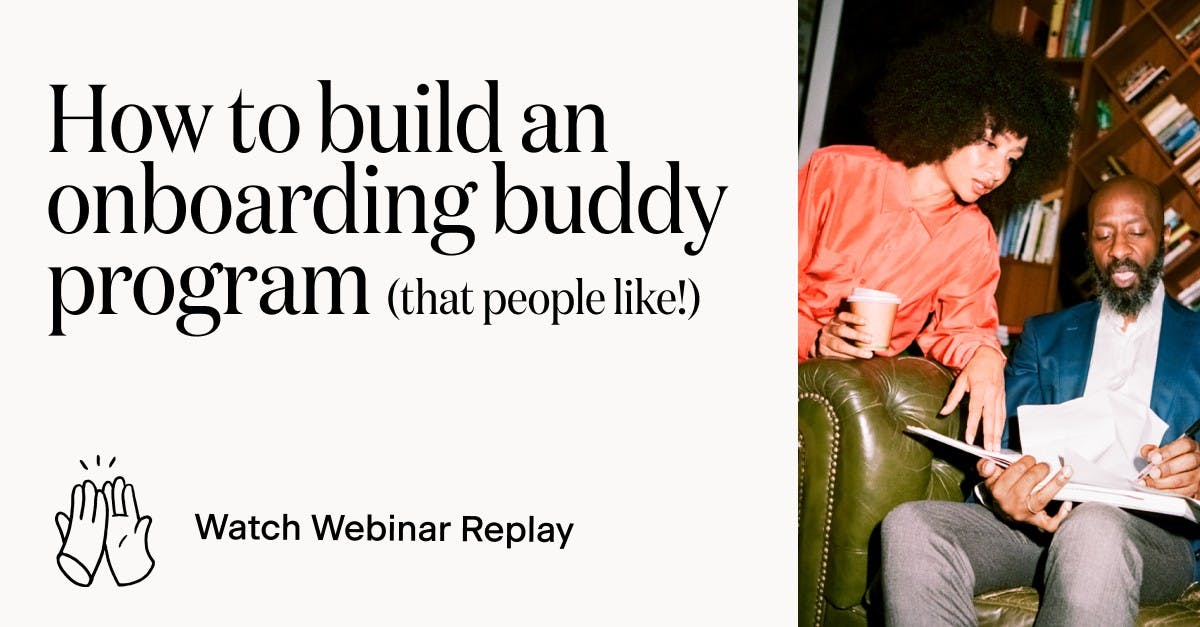 How to build an onboarding buddy program
