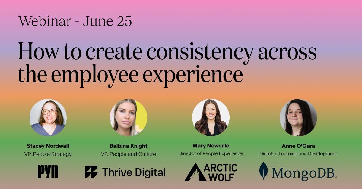 How to create consistency across the employee experience