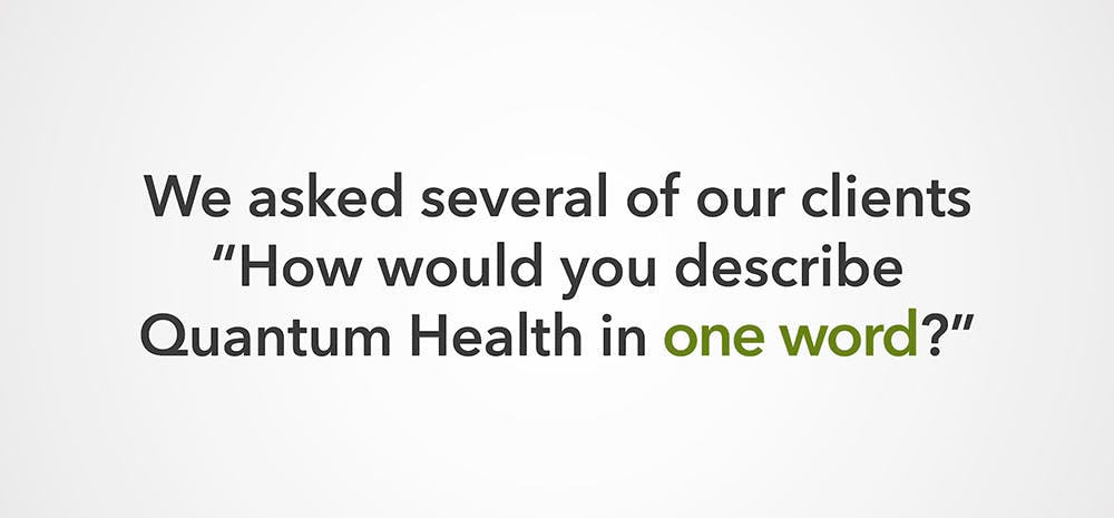 Video: Quantum Health in one word - Quantum Health
