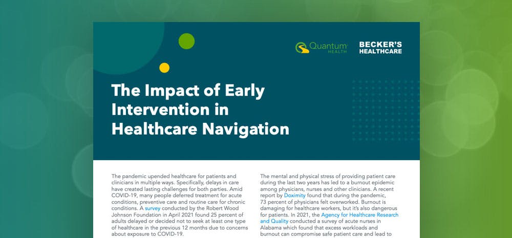 Report: The impact of early intervention in healthcare navigation ...