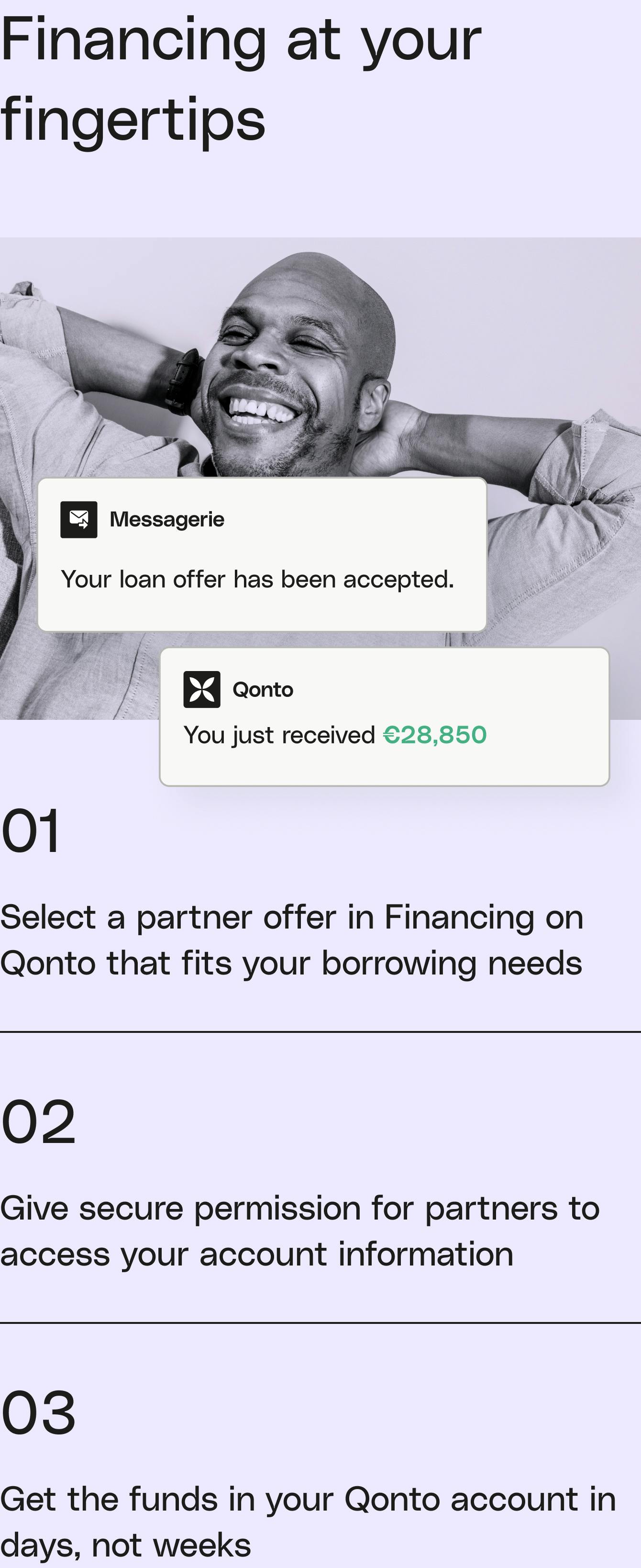 Get simple financing for your company