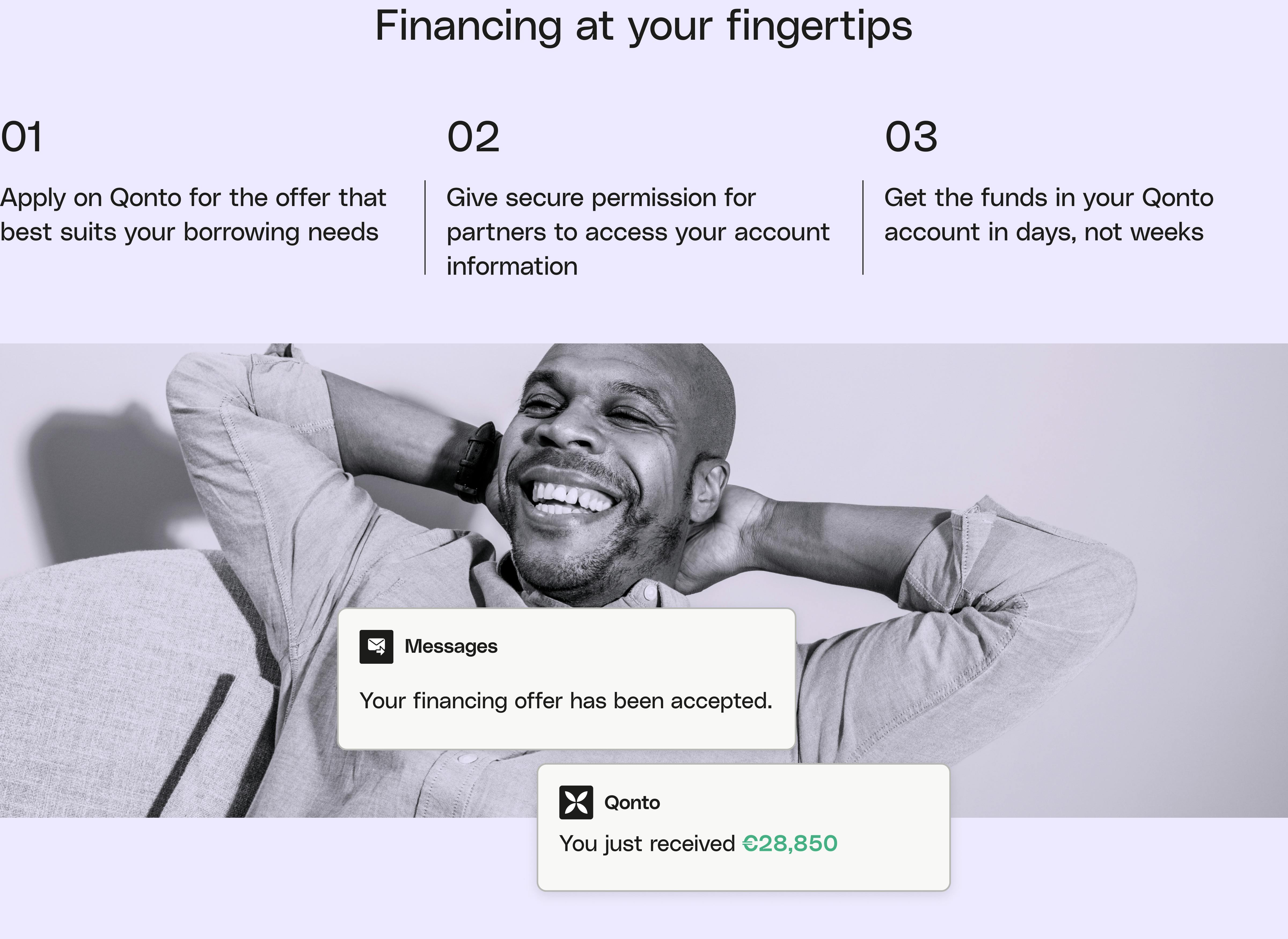 Get simple financing for your company