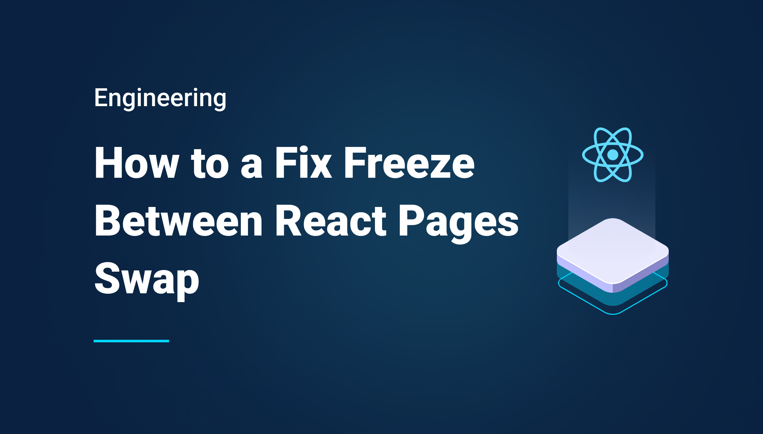 How to Fix a Freeze Between React Pages Swap - with Dom, VDom, Painting