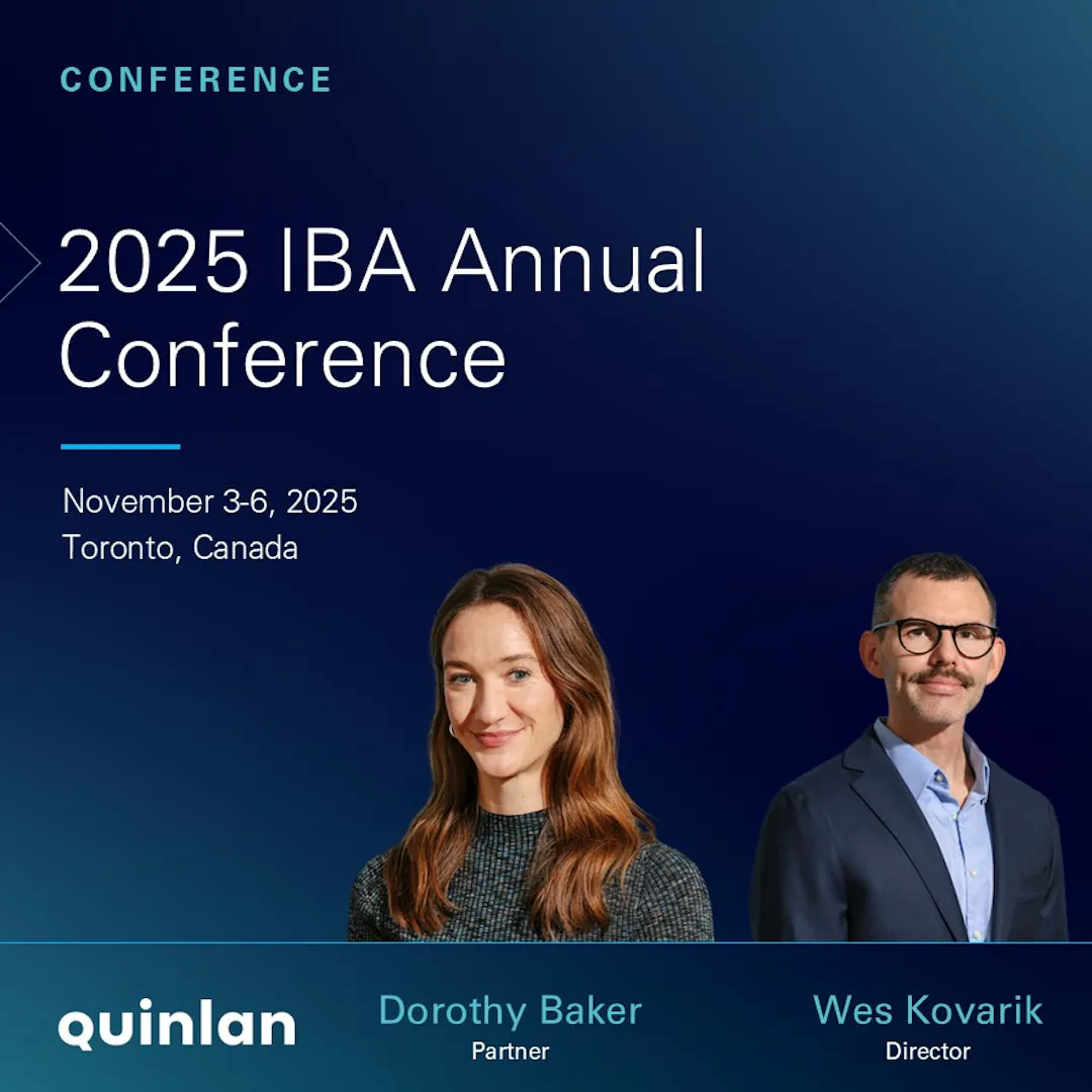 Baker and Kovarik in Toronto for IBA Conference