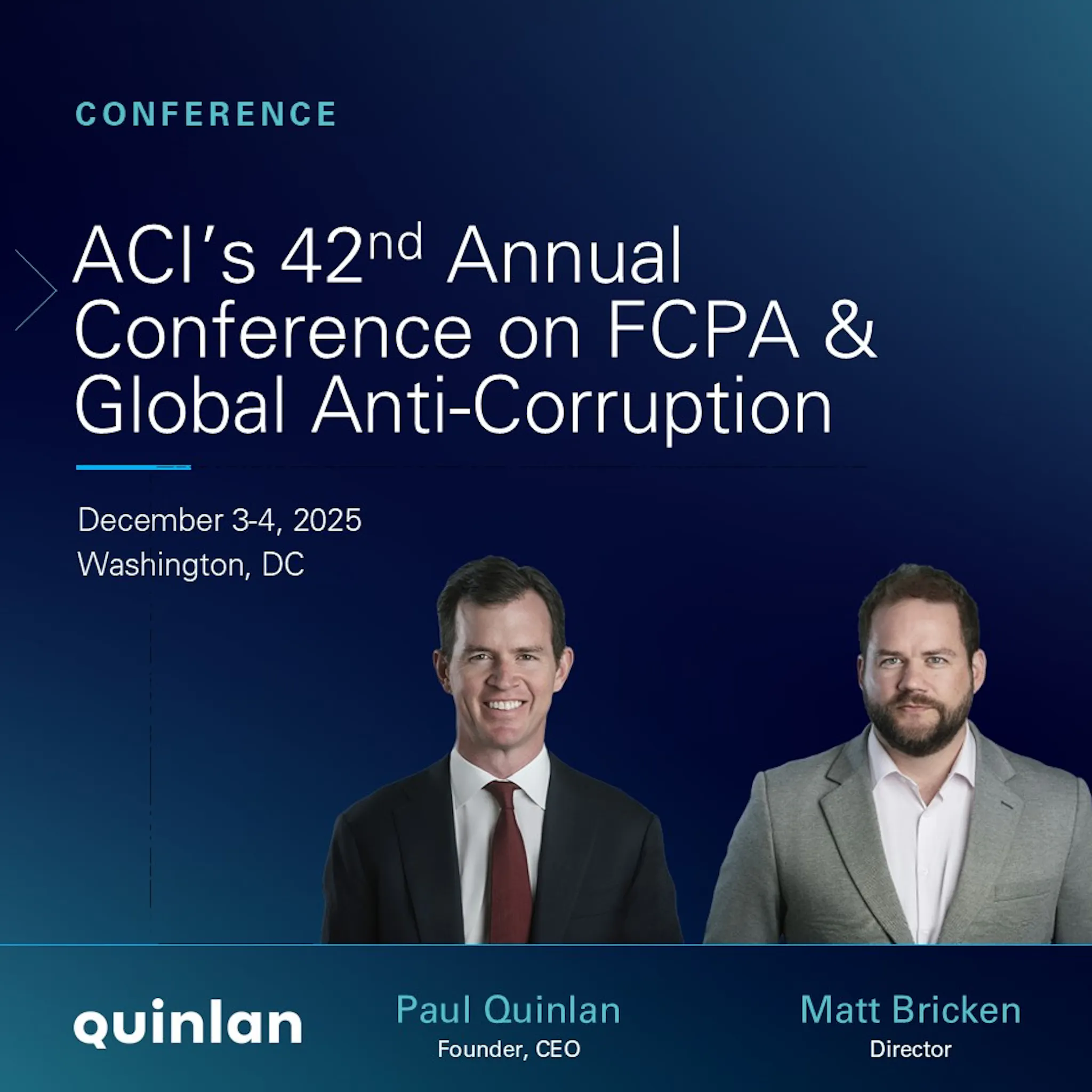 Paul Quinlan - Founder, Managing Partner, Quinlan Partners