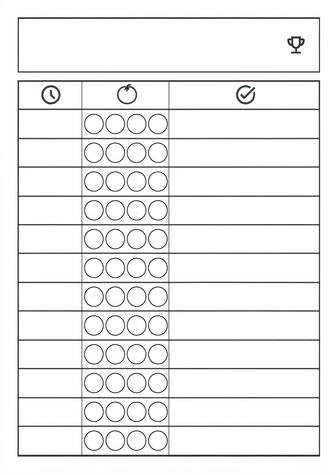 Pomodoro Tracker Template | Quizlet