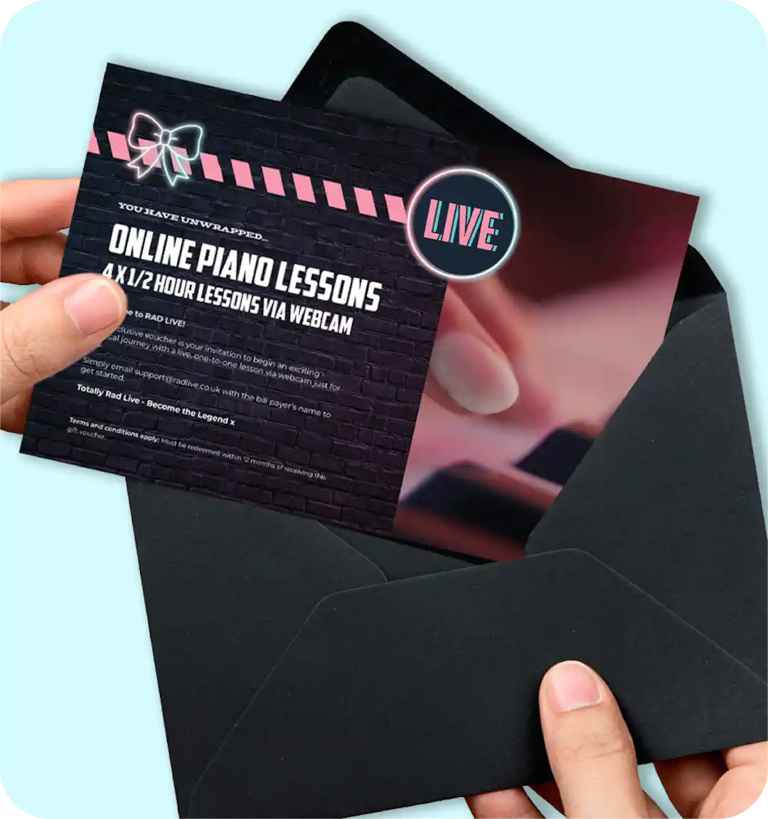 Christmas Gift Vouchers | Live Online Music Lessons