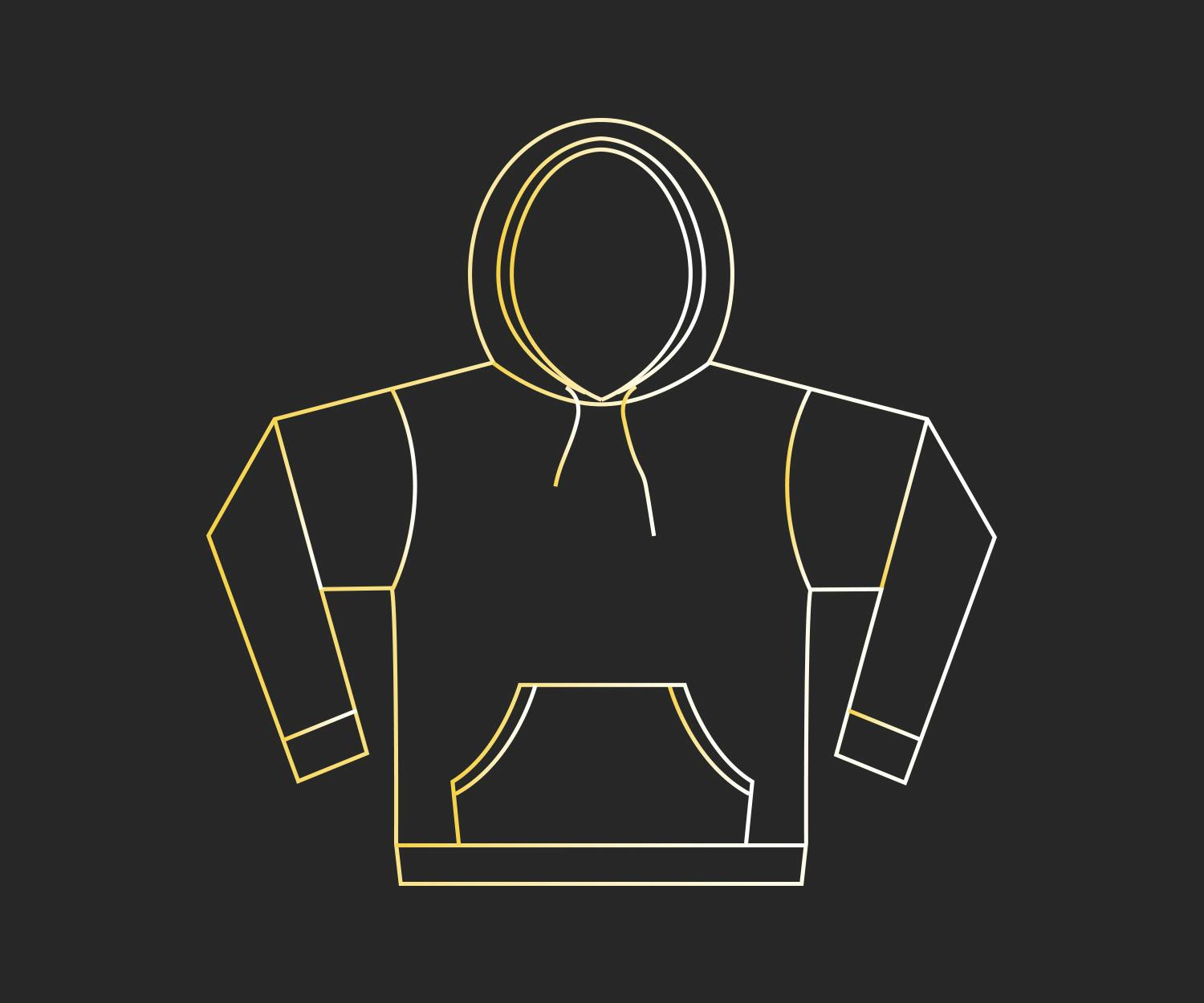 Unisex Pullover Hoodie Template